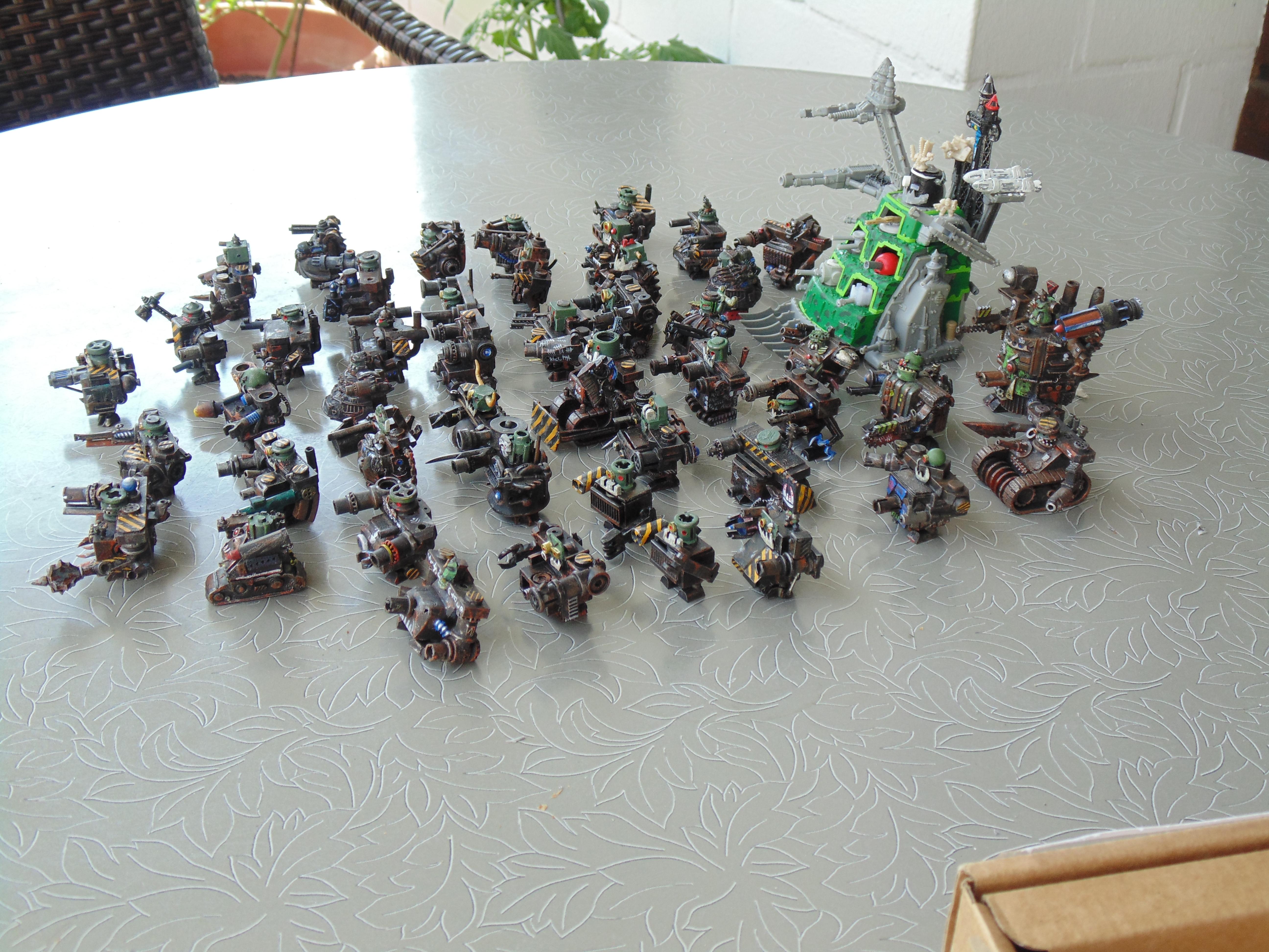 6mm, Conversion, Epic, Gargant, Green, Oldhammer, Orks, Scratch, Scratch Build, Stompa ...
